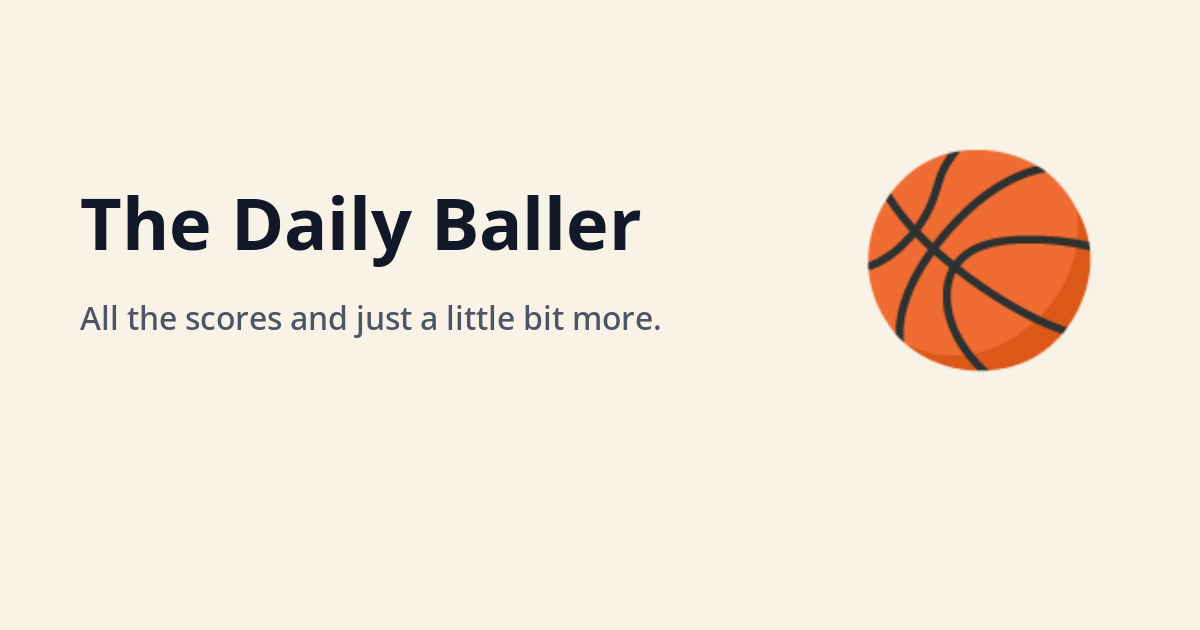 The Daily Baller — May 5, 2026